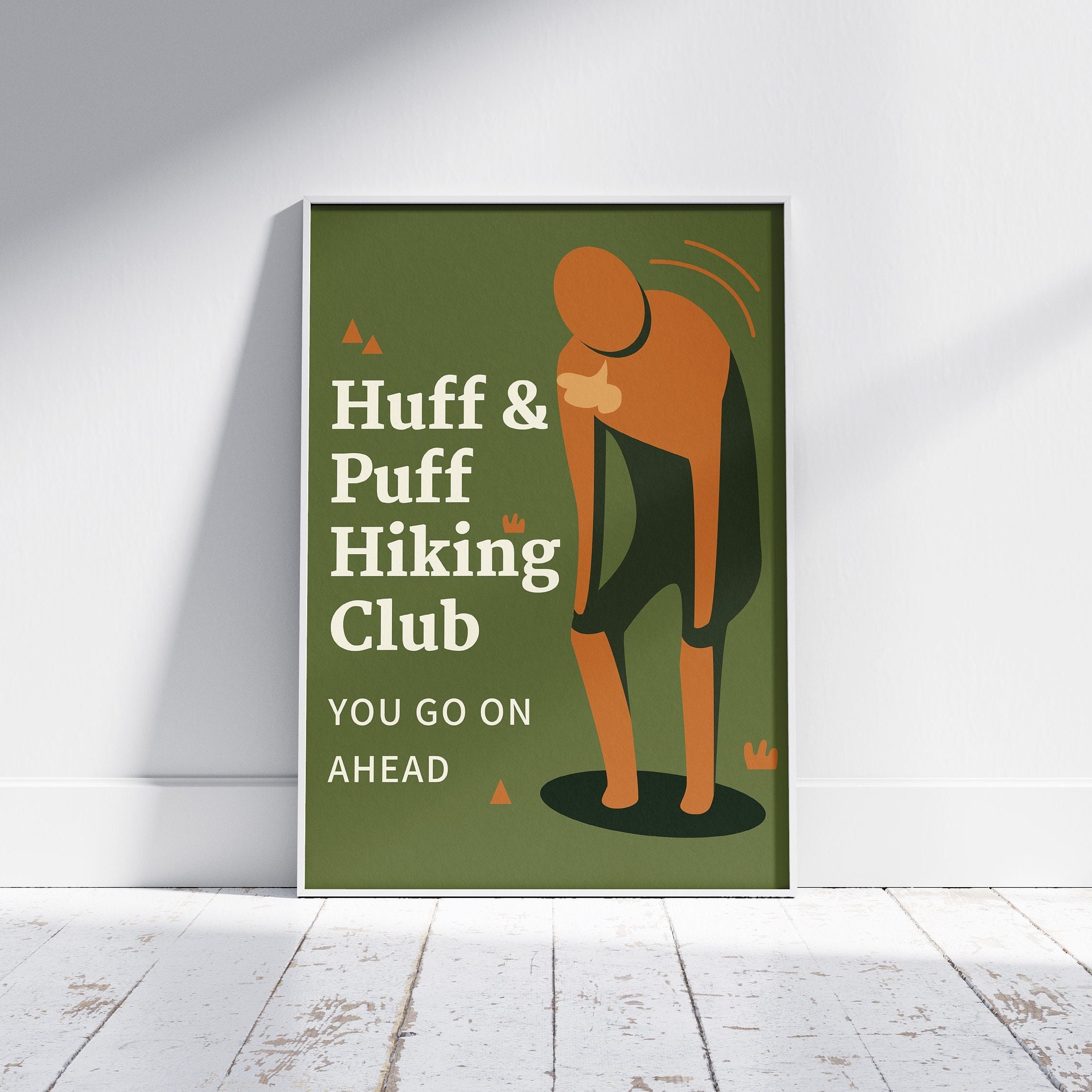 Funny Hiking Poster for Nature Lover, Neutral Coloured Minimalist Wall ...
