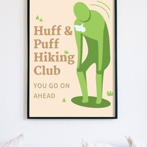 Funny Hiking Poster for Nature Lover, Neutral Coloured Minimalist Wall ...