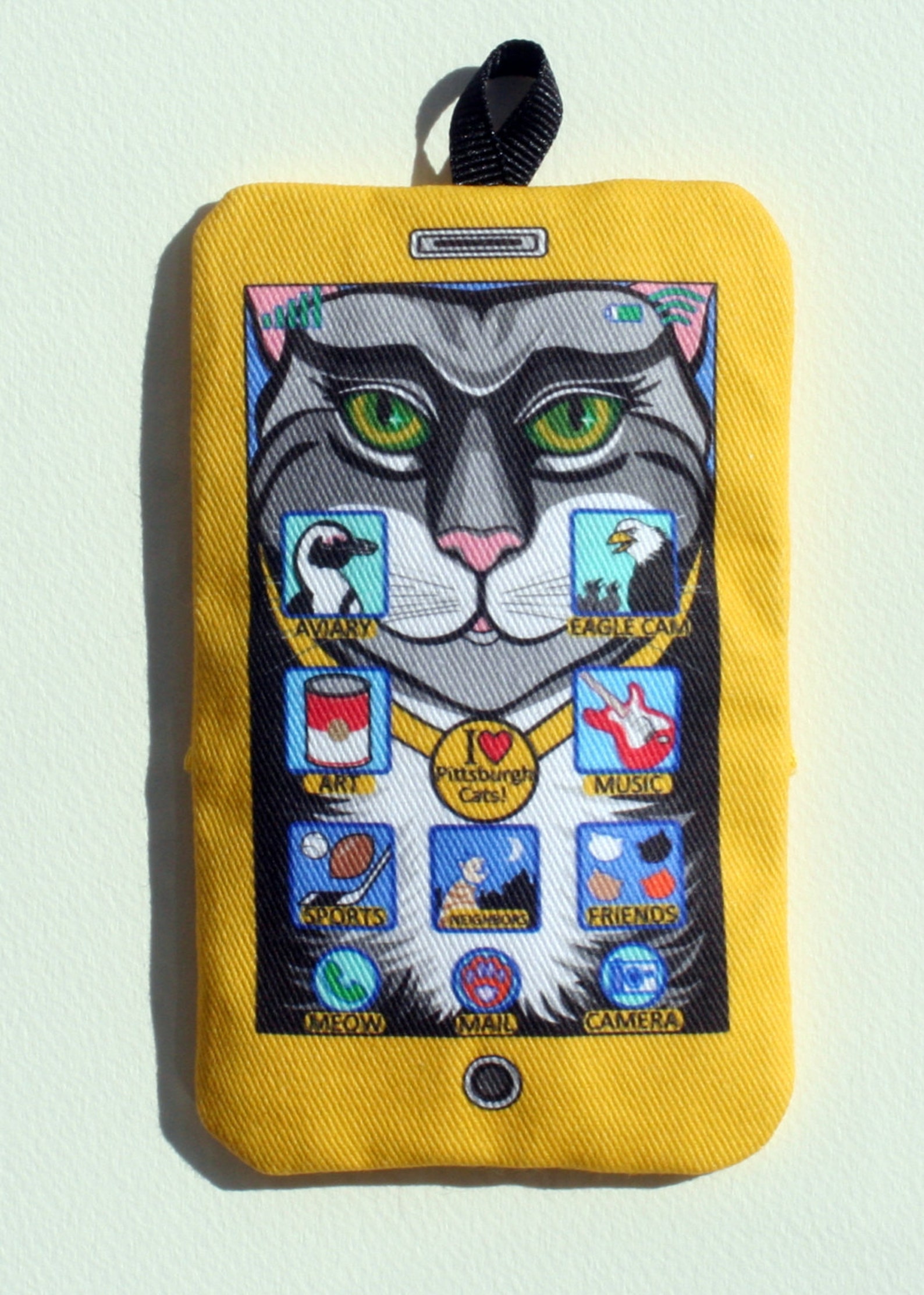 Pittsburgh Cat Toy Cell Phone - Etsy
