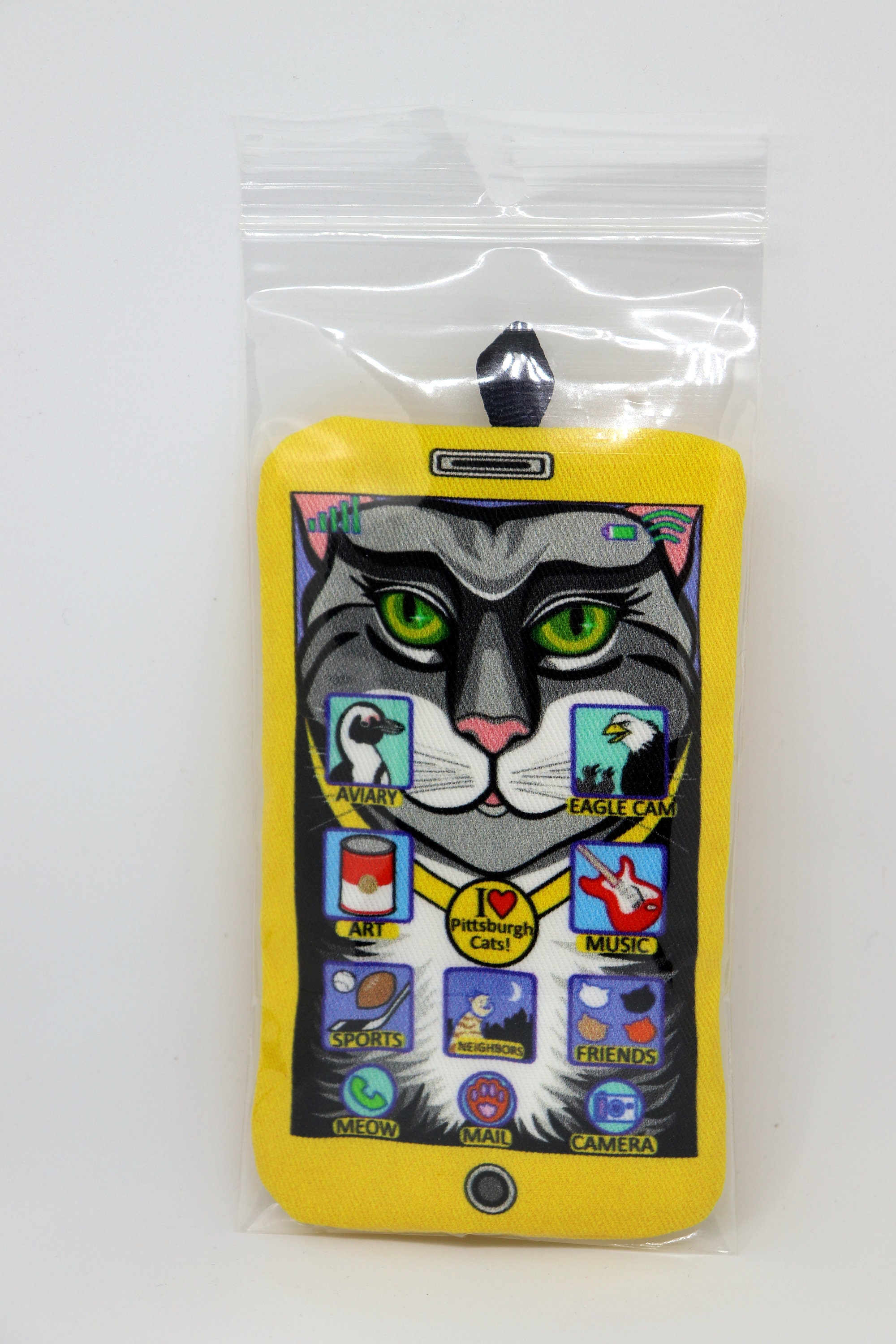Pittsburgh Cat Toy Cell Phone - Etsy