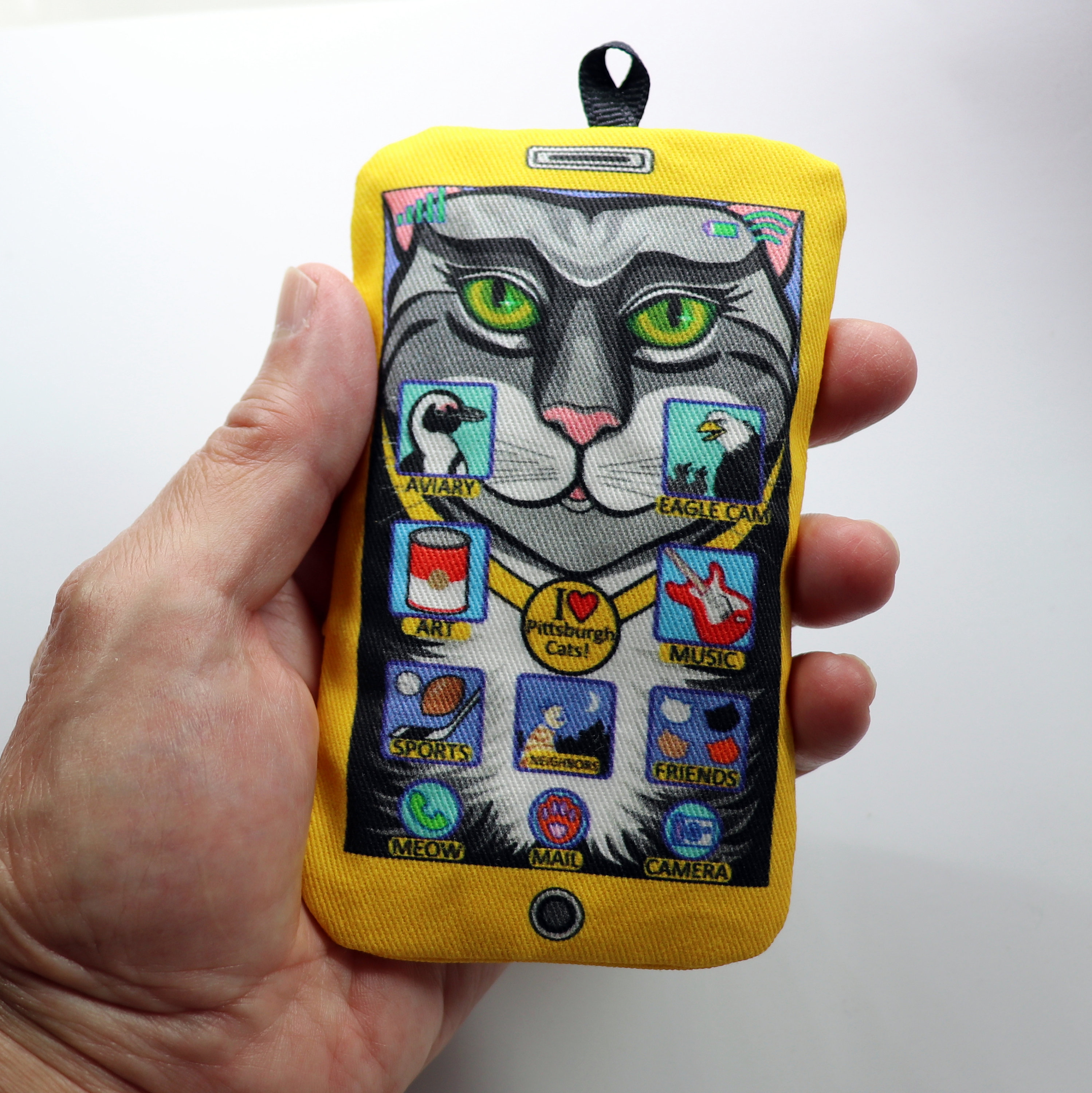 Pittsburgh Cat Toy Cell Phone - Etsy