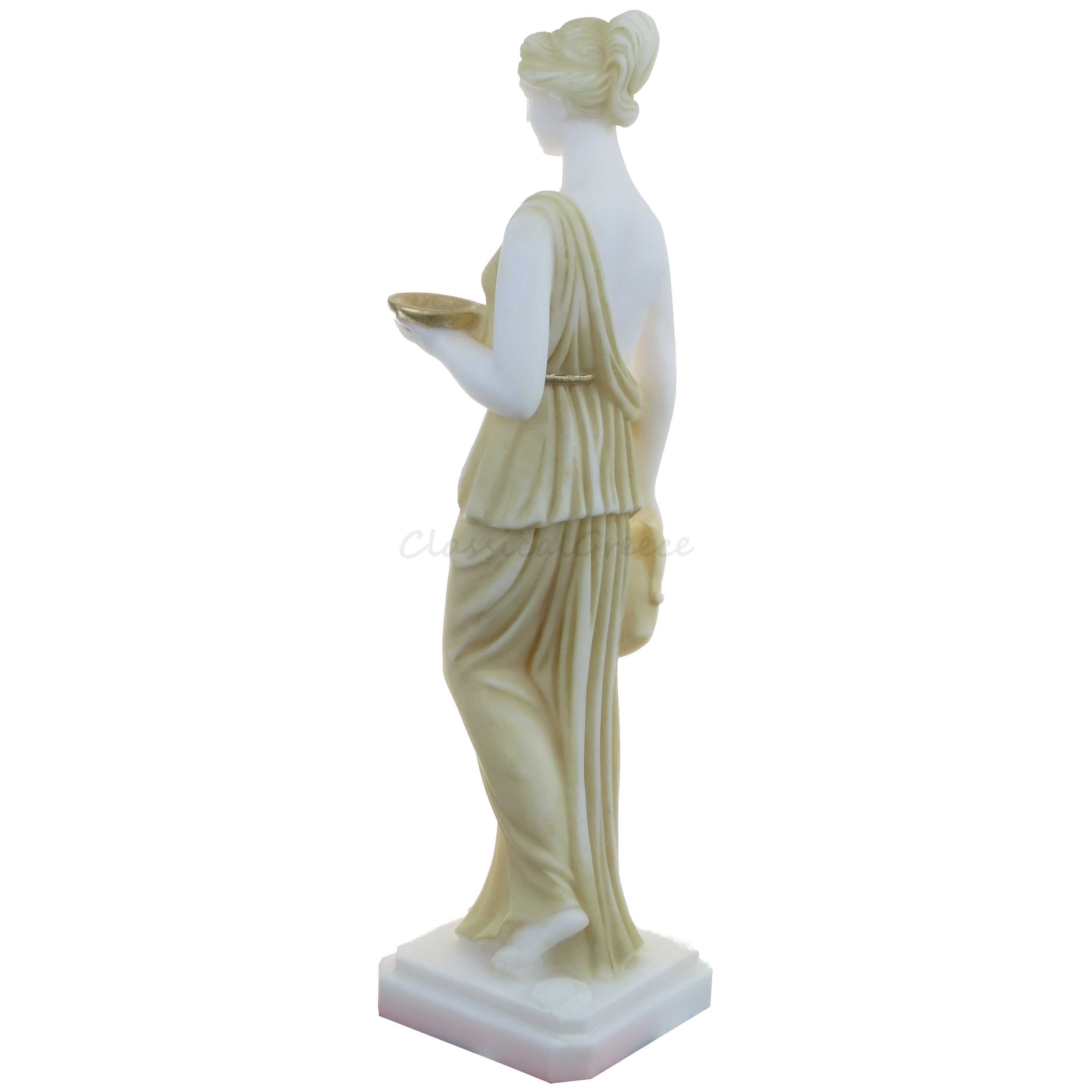 Statue Ancient Greek Goddess Hebe Alabaster 10 25cm Cast Marble ...