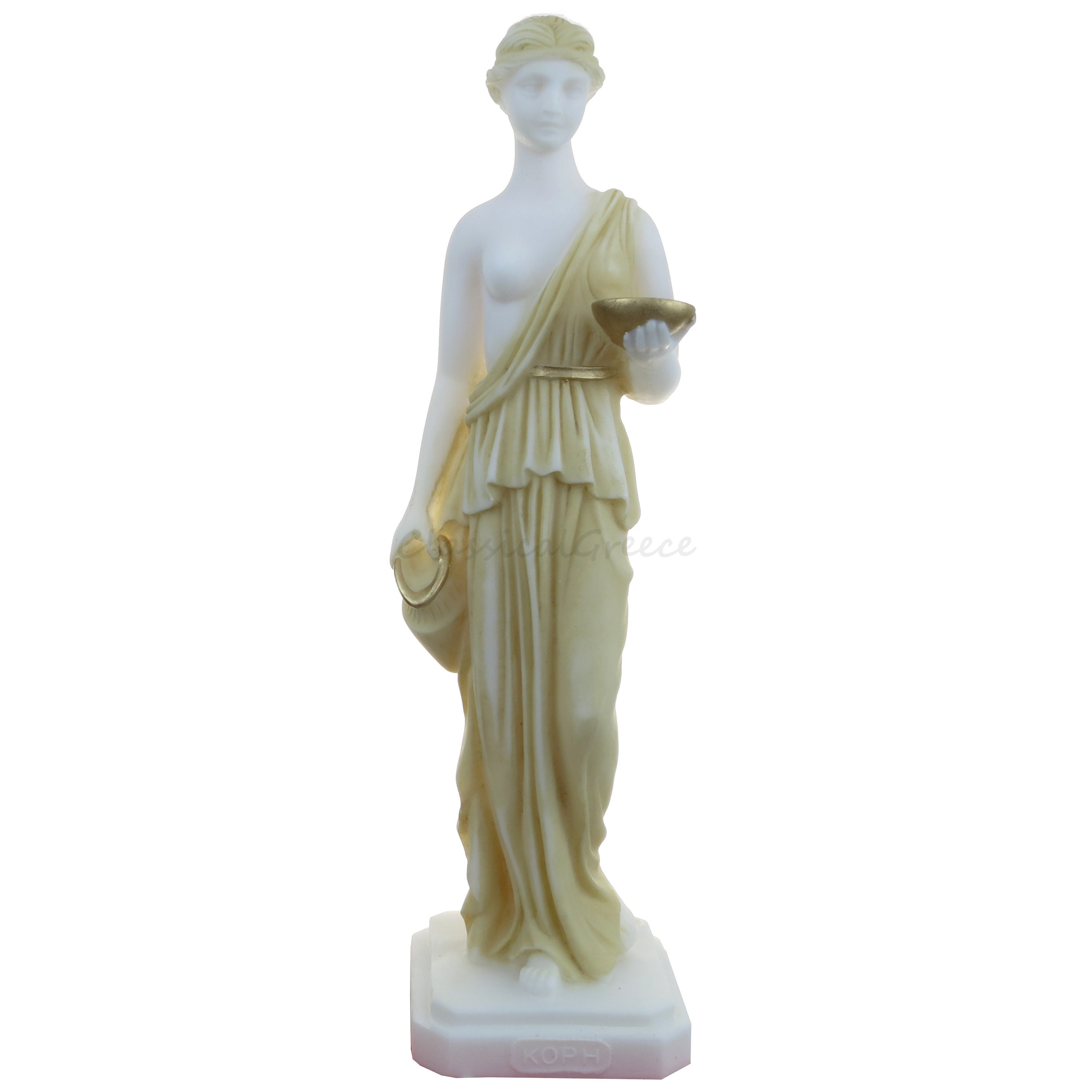 Statue Ancient Greek Goddess Hebe Alabaster 10 25cm Cast Marble ...