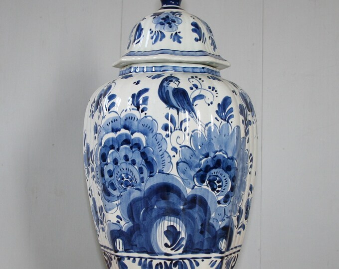 Large Delft Blue Ginger Jar / Handmade and Handpainted in the ...