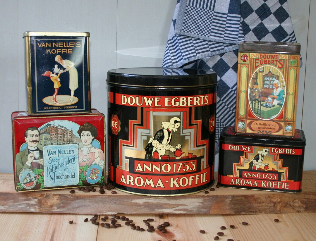 Dutch Coffee Tins SET / Tins From the Netherlands / Collectables ...