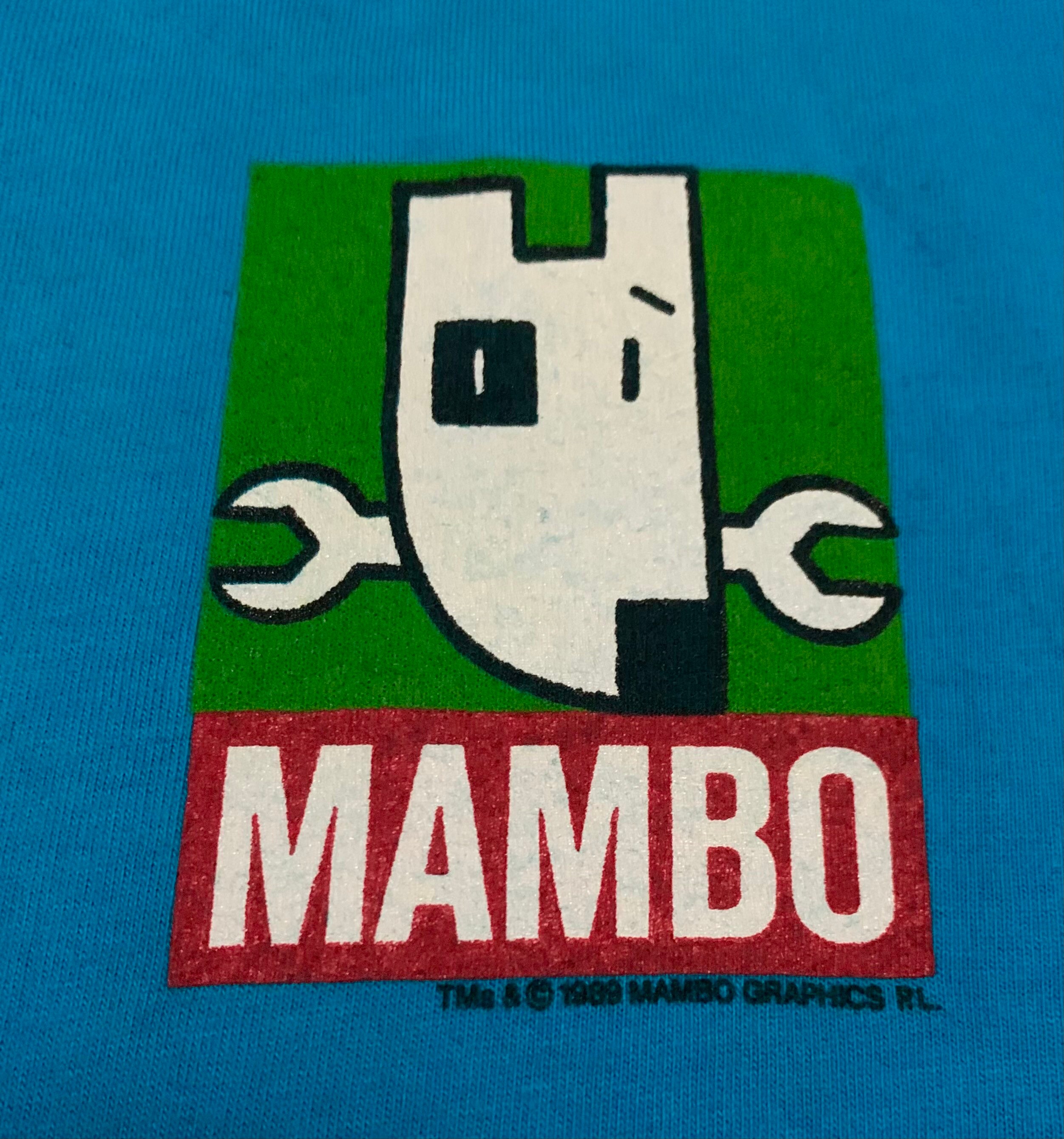 Rare Design Vintage Brand Mambo Big Logo T-shirt 1989s | Etsy