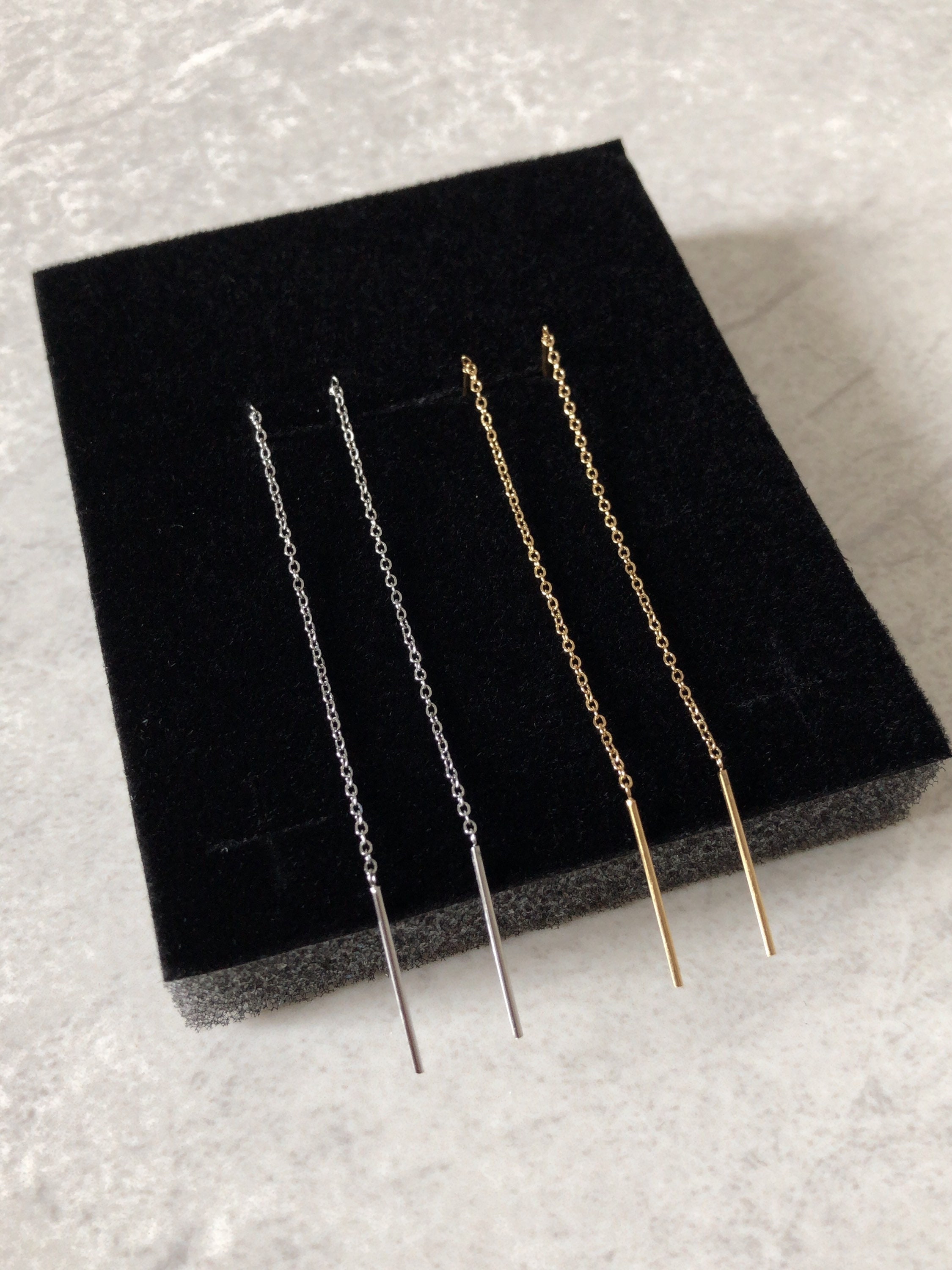 Chain Earrings Thread Earrings Threader Earrings Chain - Etsy Australia