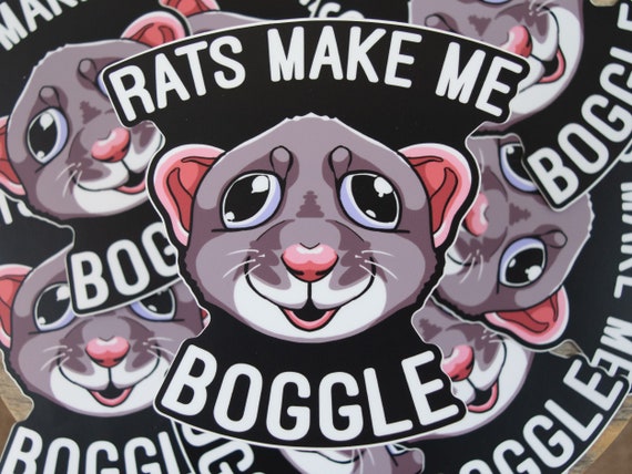 6 Rats Make Me Boggle Sticker - Etsy