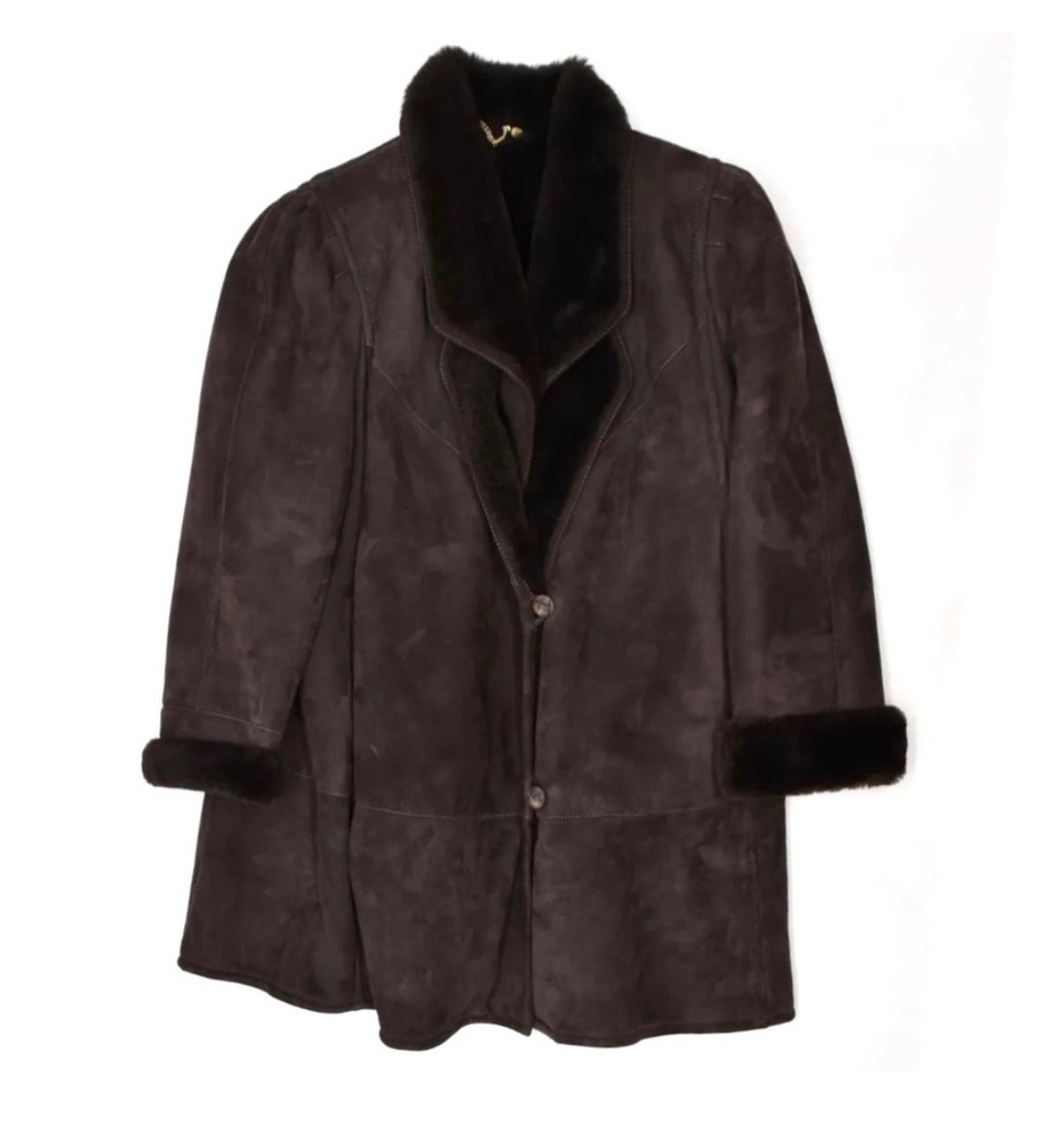 Italian Shearling, Beautiful Espresso 100% Shearling Sueded Lambskin ...