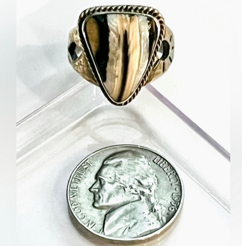 Navajo Signed-lester Jackson, Stunning Vintage Sterling Silver Zebra ...