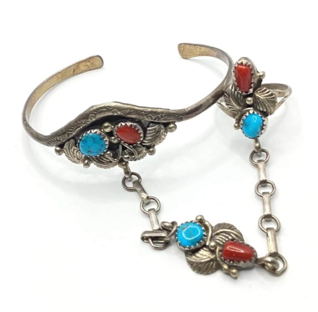 Signed - Benson Yazzie, Navajo. Vintage Sterling Silver, Kingnan ...