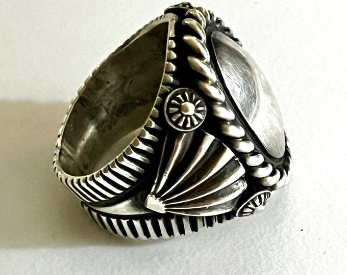 Navajo Signed-delbert Gordon, Vintage Ornate/intricate Hand Stamped ...