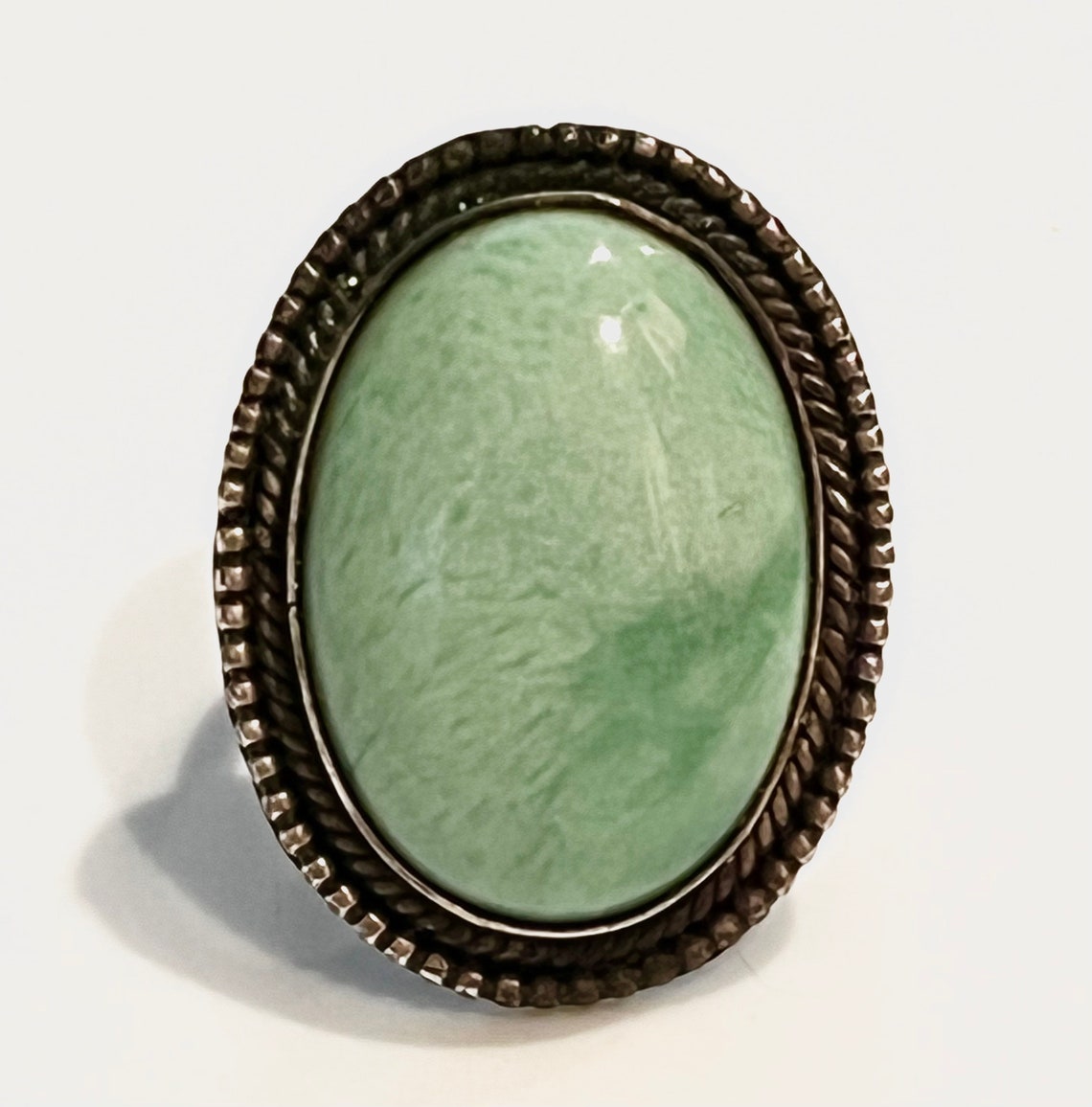 Old Pawn Navajo Carico Lake Turquoise/faustite Sterling Silver Ring - Etsy