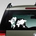 World Map Decal , World Map Sticker, Adventure Decal, Travel Decal, Car ...