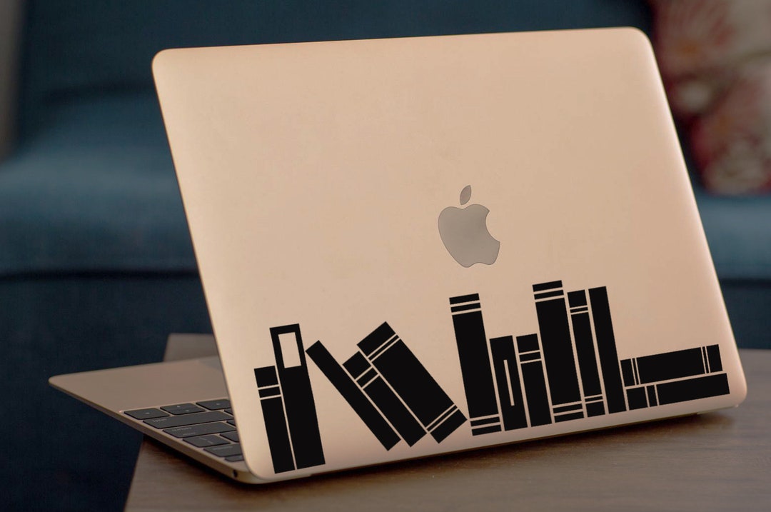 Books Decal,bibliophile Decal,bookcase Decal,library Decal,laptop Decal ...