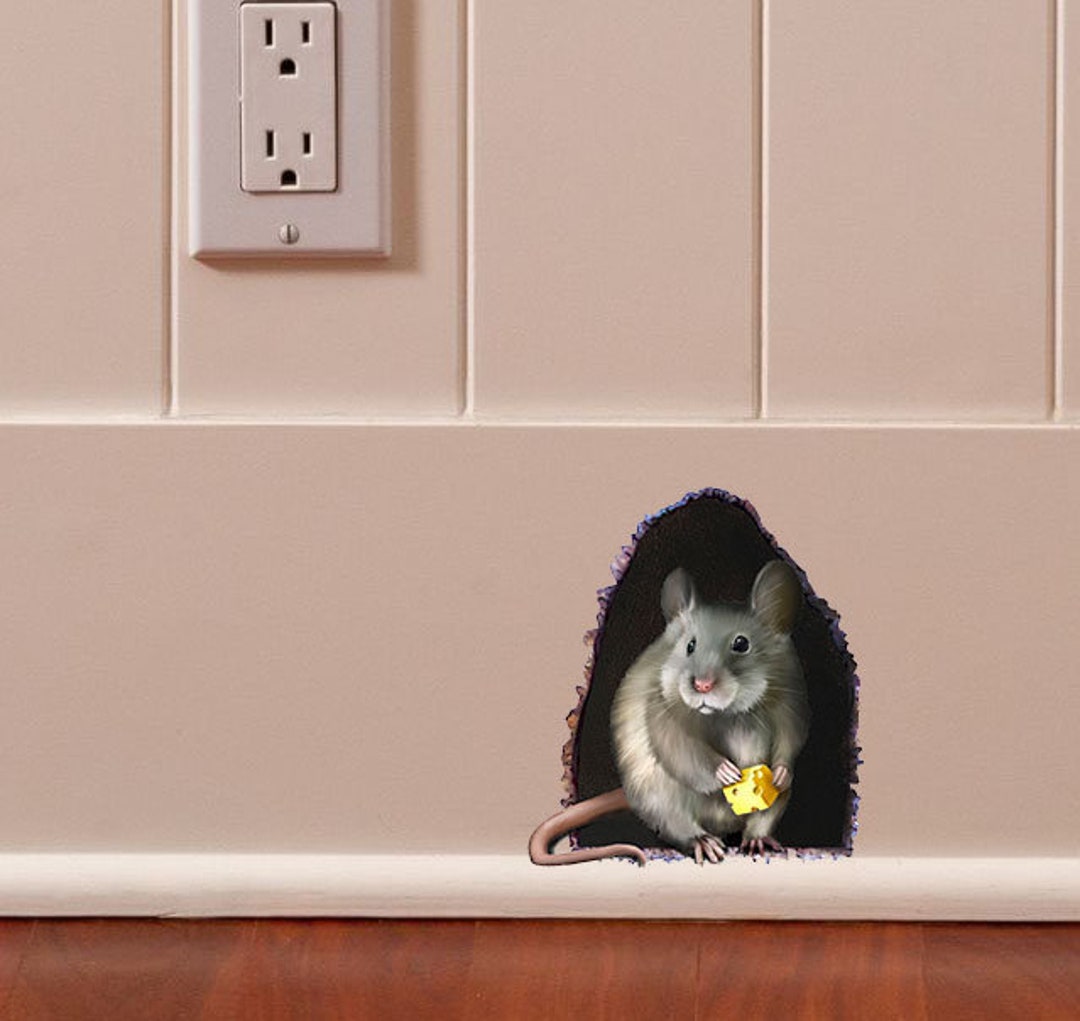 Mouse Hole Wall Decal,mouse Hole Sticker,kitchen Decor,mousehole,decal ...