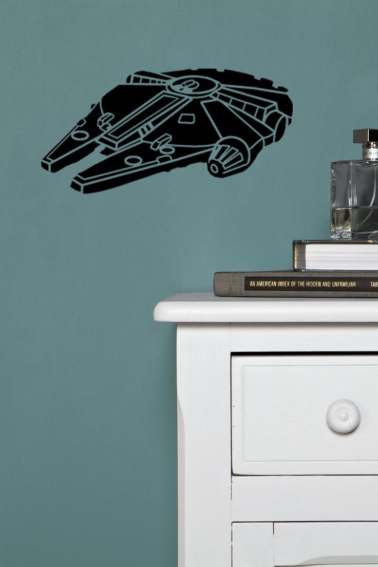 Millennium Falcon Decalstar Wars Decal Vinyl Sticker - Etsy