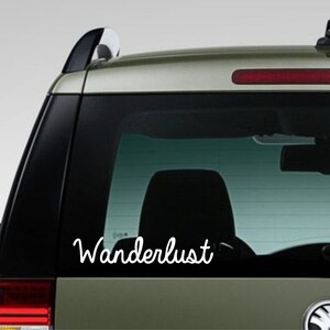 Wanderlust Decal , Adventure Decal, Travel Decal, Car Decal, MacBook ...