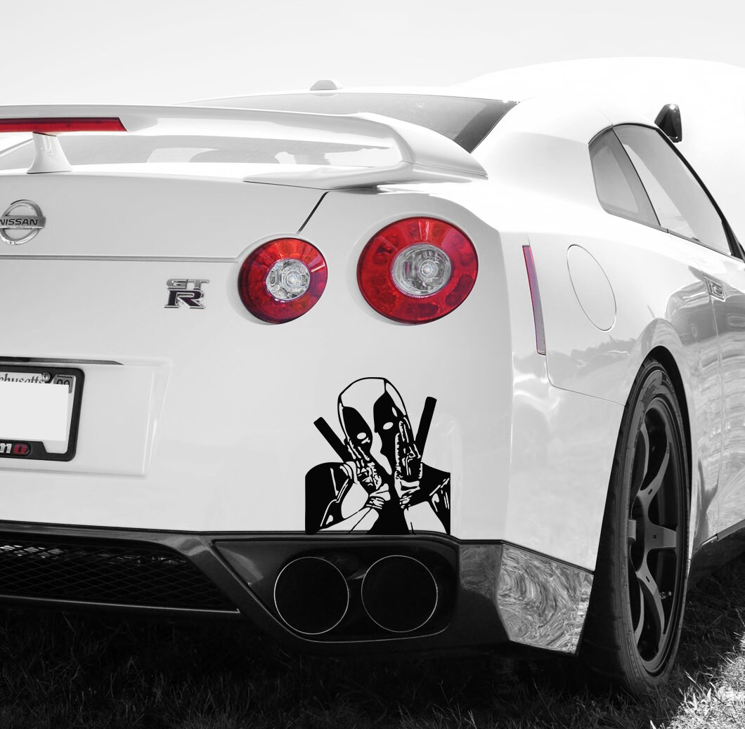 Deadpool Decaldeadpol Stickerdeadpool Logolaptop - Etsy