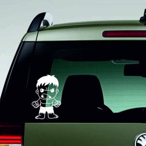Hulk Vinyl Decal,baby Hulk, Hulk Logo, Car Decal, Wall Decal, Marvel Decal, DC Comics, Hulk ...