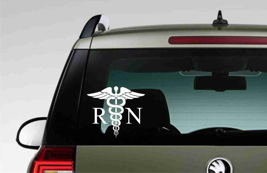 Nurse Decal,rn Decal,nursing Decal,medical Symbol Decal,rn Medical ...