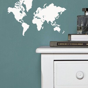 World Map Decal , World Map Sticker, Adventure Decal, Travel Decal, Car ...