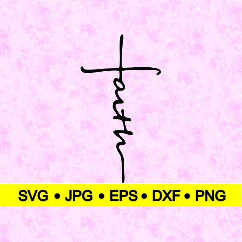 Cruz de fe Svg Jesús Cristiano Archivos de corteEps Dxf - Etsy España