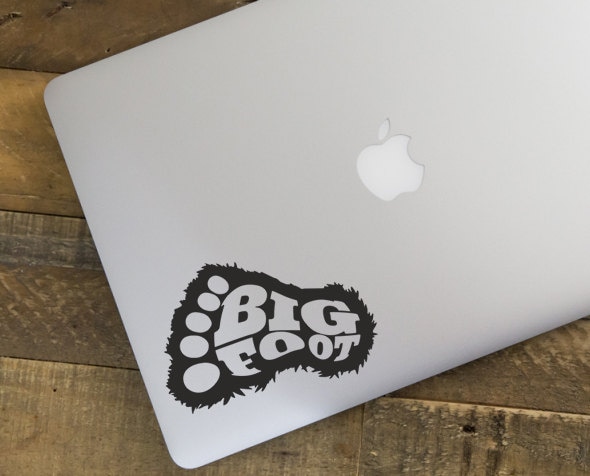 Big Foot Vinyl Decal Bigfoot yeti decal laptop decal vinyl | Etsy