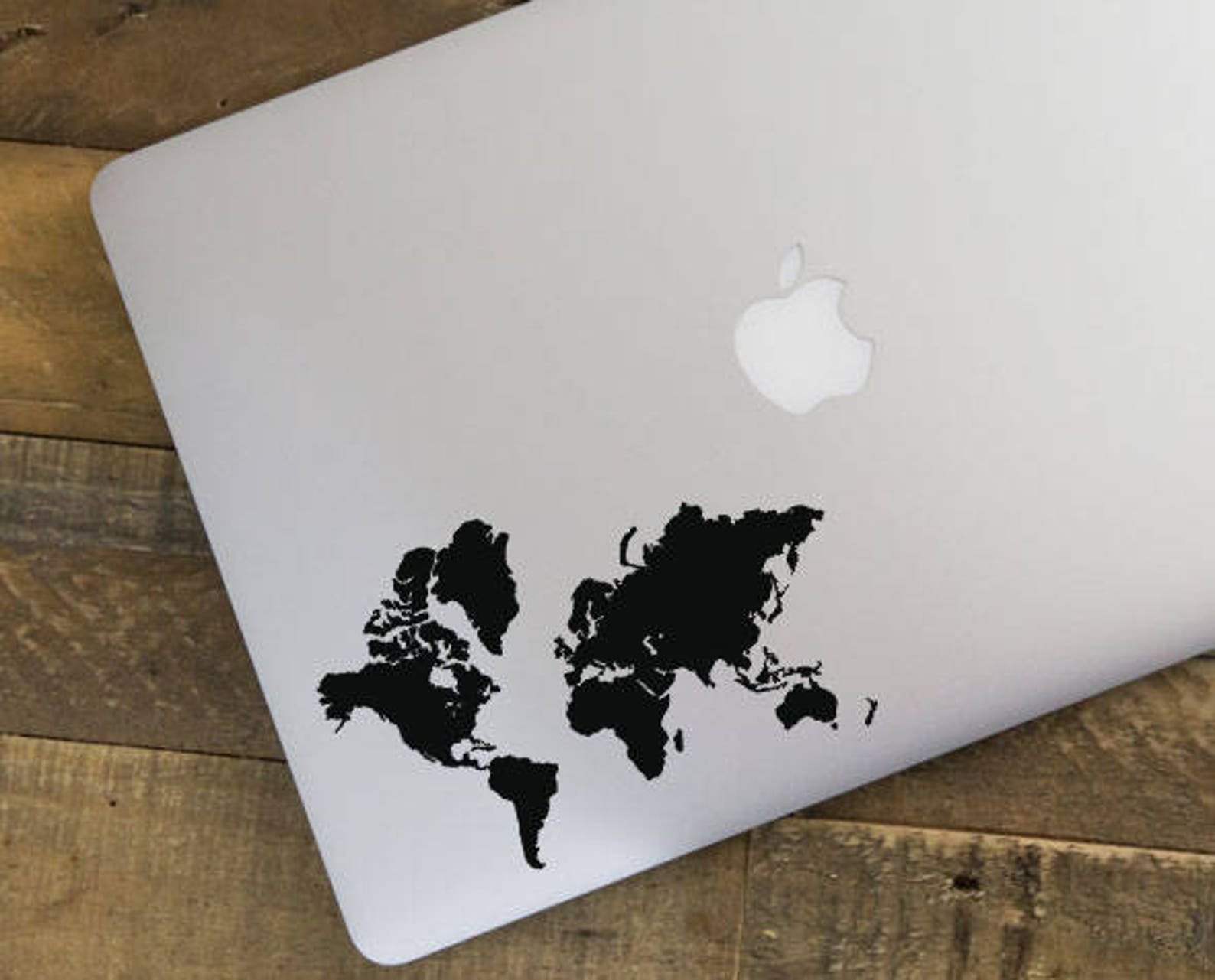 World Map Decal World Map Sticker Adventure Decal Travel - Etsy