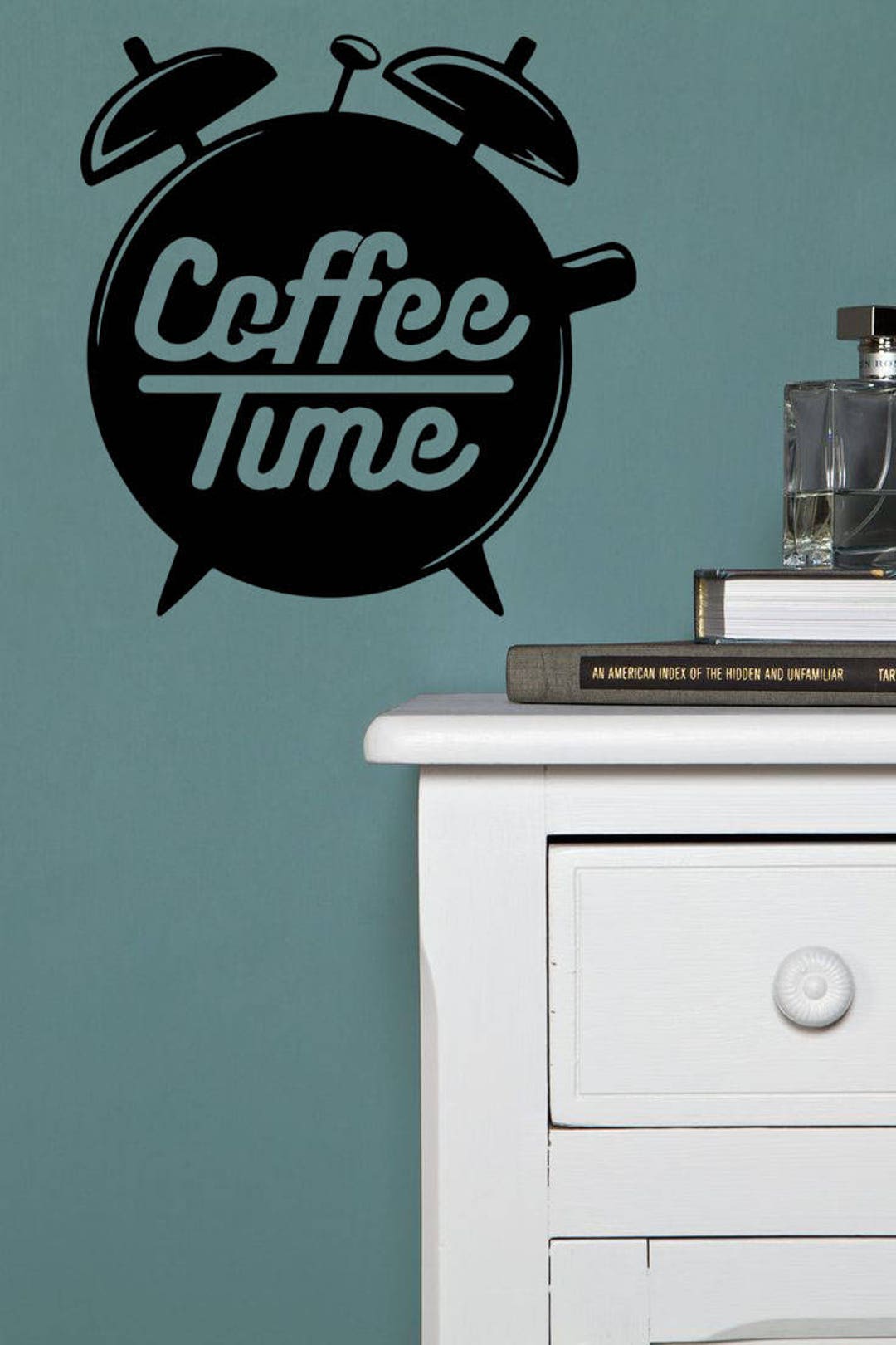 Coffee Time Decal, Coffee Decal, Coffee Sticker, Coffee Decor, Wall ...