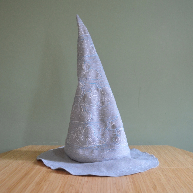 Cloudy Grey Witch or Wizard Hat / Felt Hat / Small and Large - Etsy