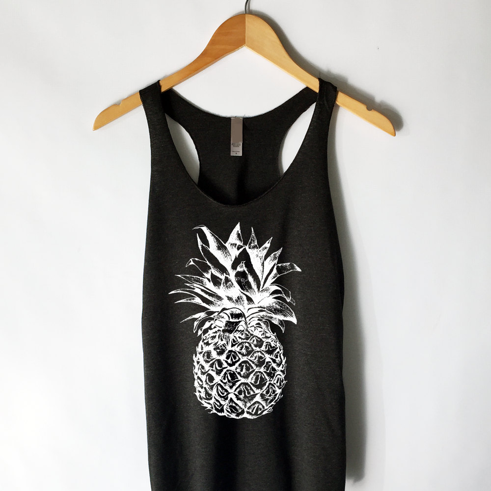 Pineapple Shirt Pineapple Tshirt Pineapple Tank Top Fruit Etsy