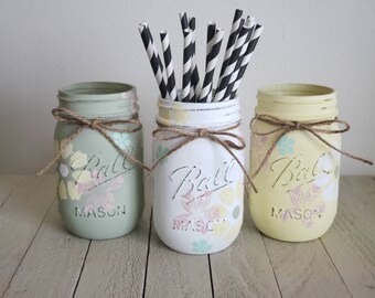 Spring Mason Jars | Etsy