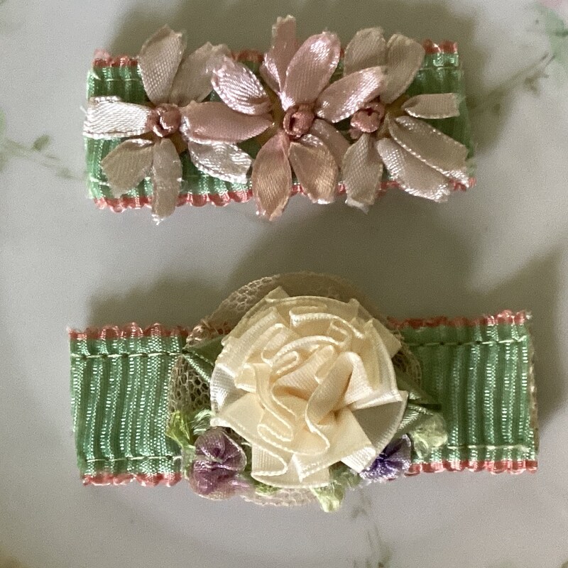 Ribbon Work Flowers - Etsy