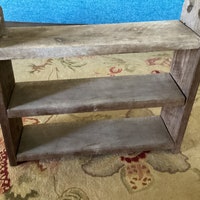 Primitive Wall Shelf, Antique Wall Shelf, Barn Wood Shelf, Shaker Peg ...