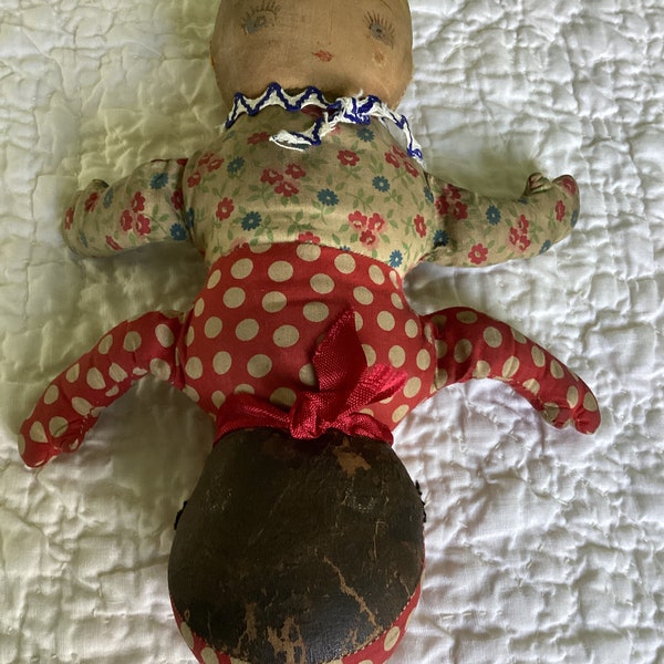 Antique Oil Cloth Doll - Etsy