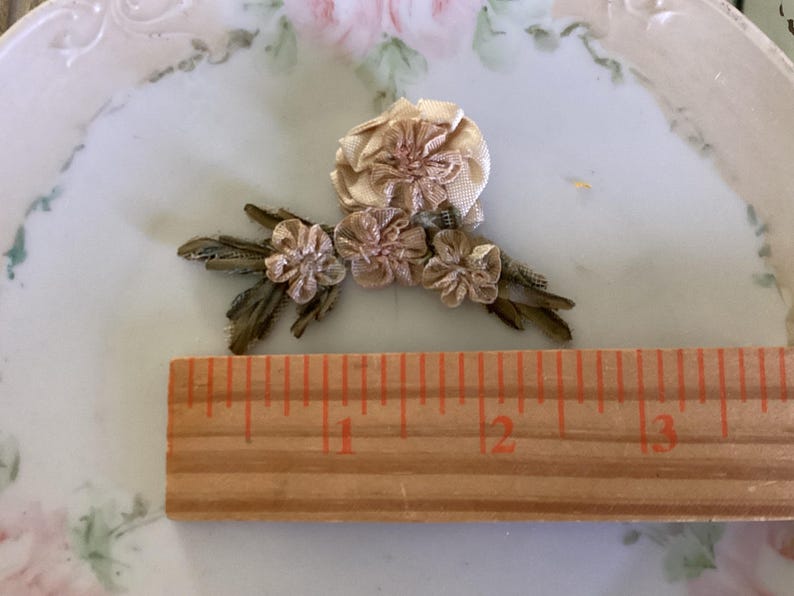 REDUCED! Antique Silk Edwardian Ribbon Work, 4 Pcs., Sold Individually ...