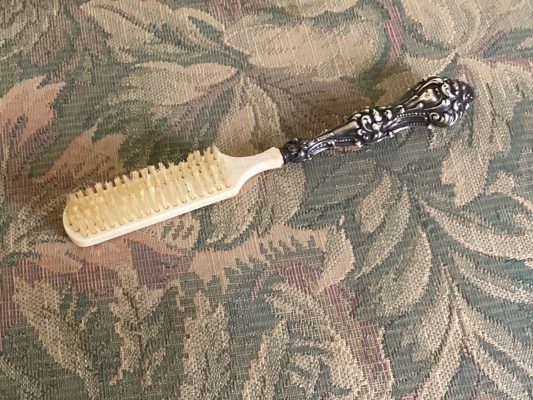 REDUCED! Antique French Sterling Baroque Mustache/beard Brush - Etsy