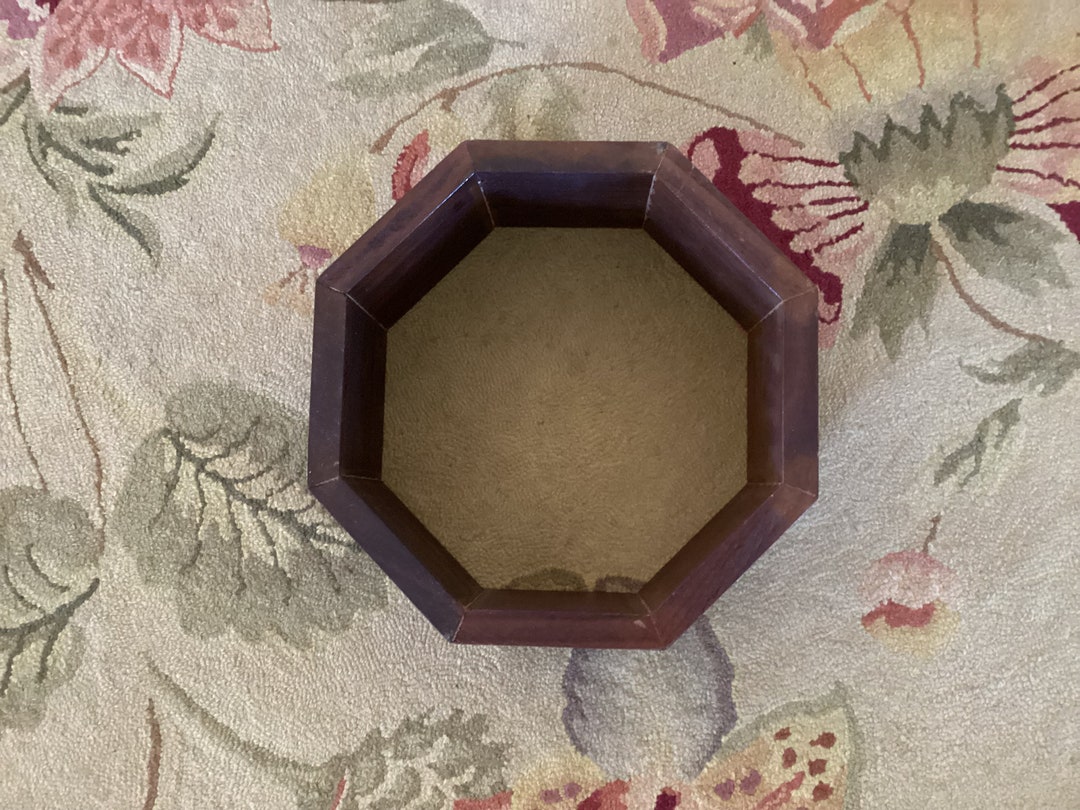 REDUCED! Vintage Solid Wood Octagon Shelf - Etsy