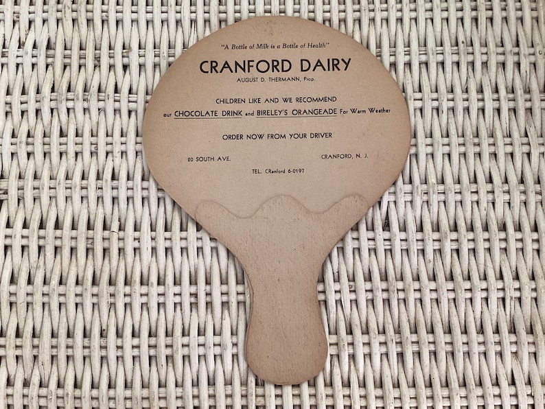 REDUCED! 1920’s Advertising Fan, Girl, Scotty Dog, Doll, Cow Jumping ...