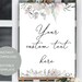 Custom Unlimited Printable Wedding Signs Template Wedding | Etsy