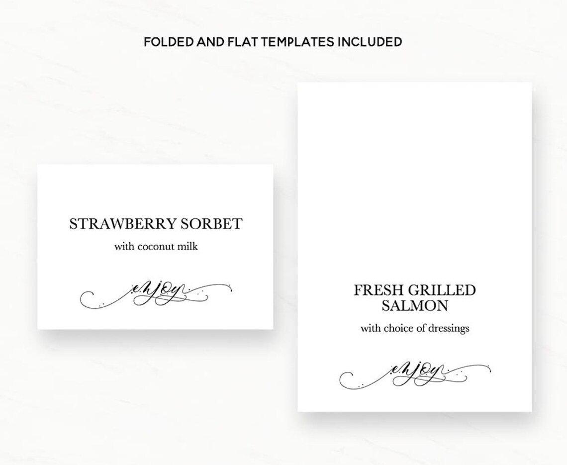 Buffet Sign Buffet Food Sign Buffet Cards Food Labels Food - Etsy