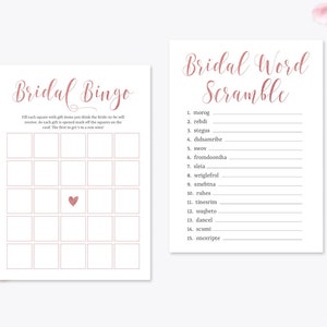 12 Bridal Shower Games Printable Bridal Shower Bundle Bridal - Etsy Canada
