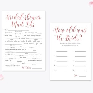 12 Bridal Shower Games Printable Bridal Shower Bundle Bridal - Etsy Canada