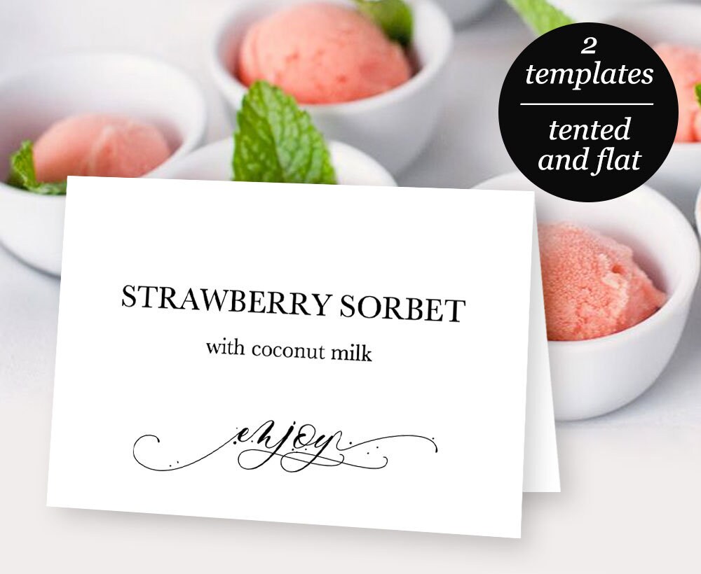 Buffet Sign Buffet Food Sign Buffet Cards Food Labels Food - Etsy