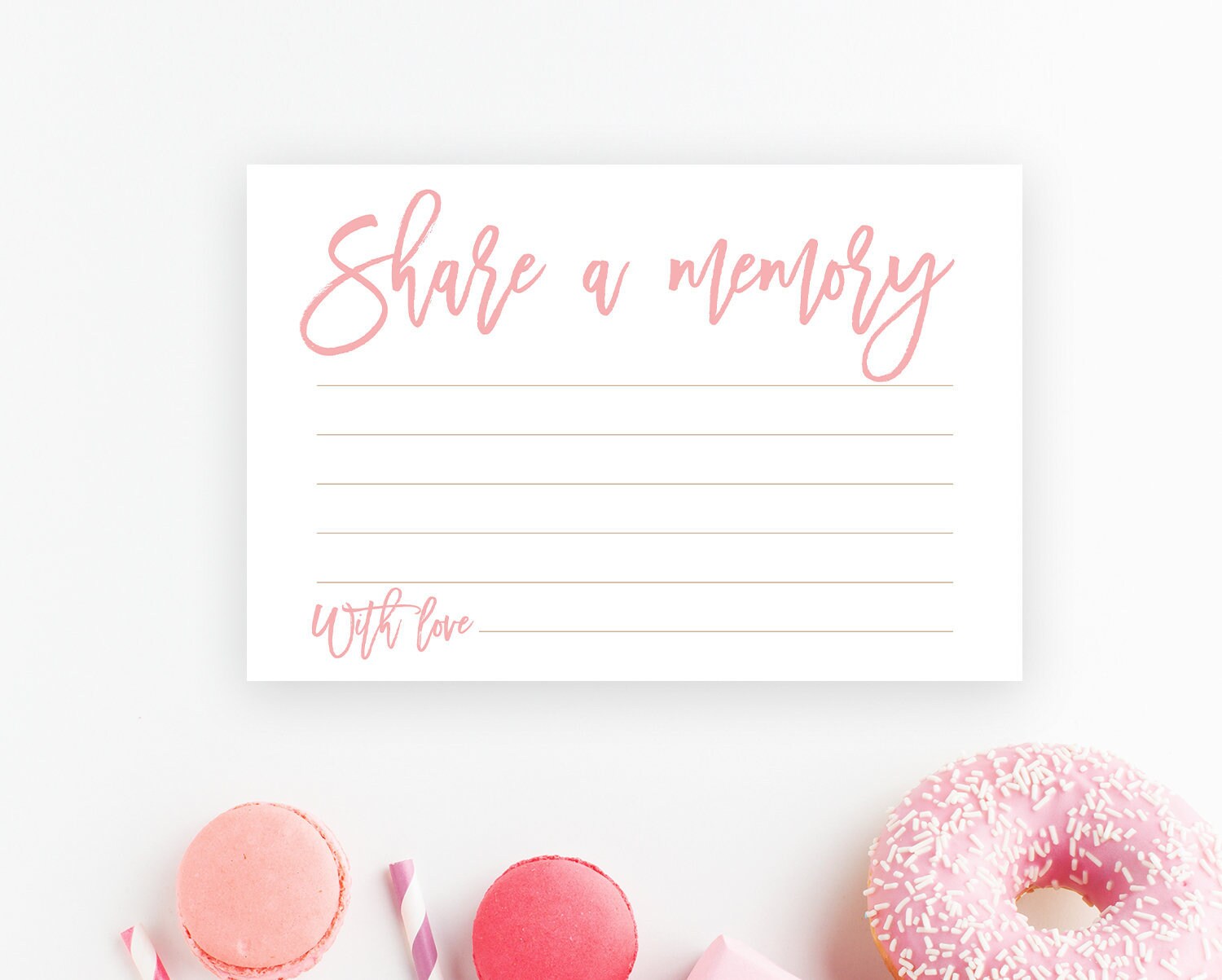 Share a Memory Card for Wedding or Bridal Shower Share a - Etsy