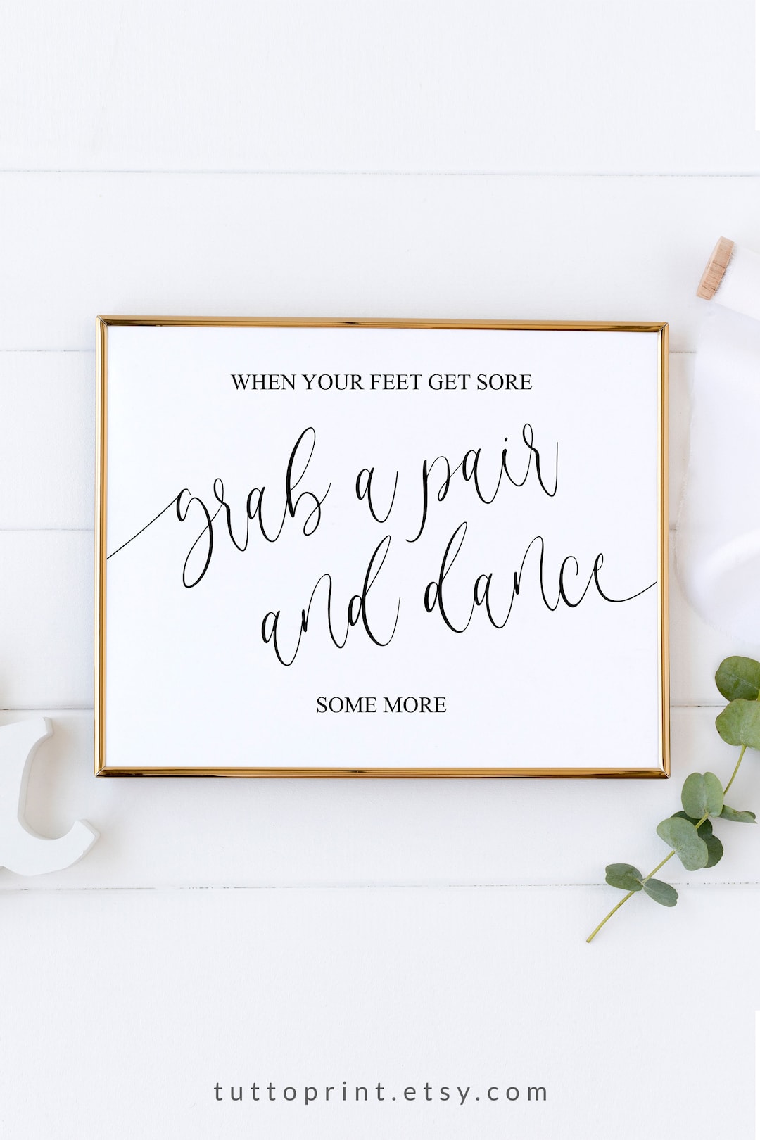 Wedding Dancing Shoes Sign Dancing Feet Sign Printable - Etsy