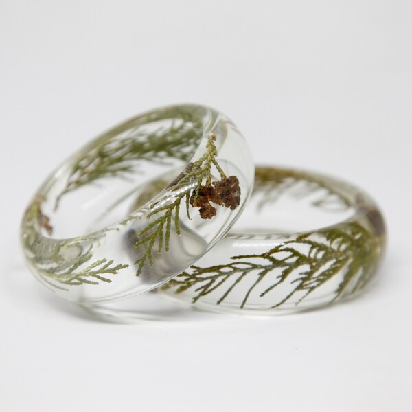 Resin Flower Bangle - Etsy