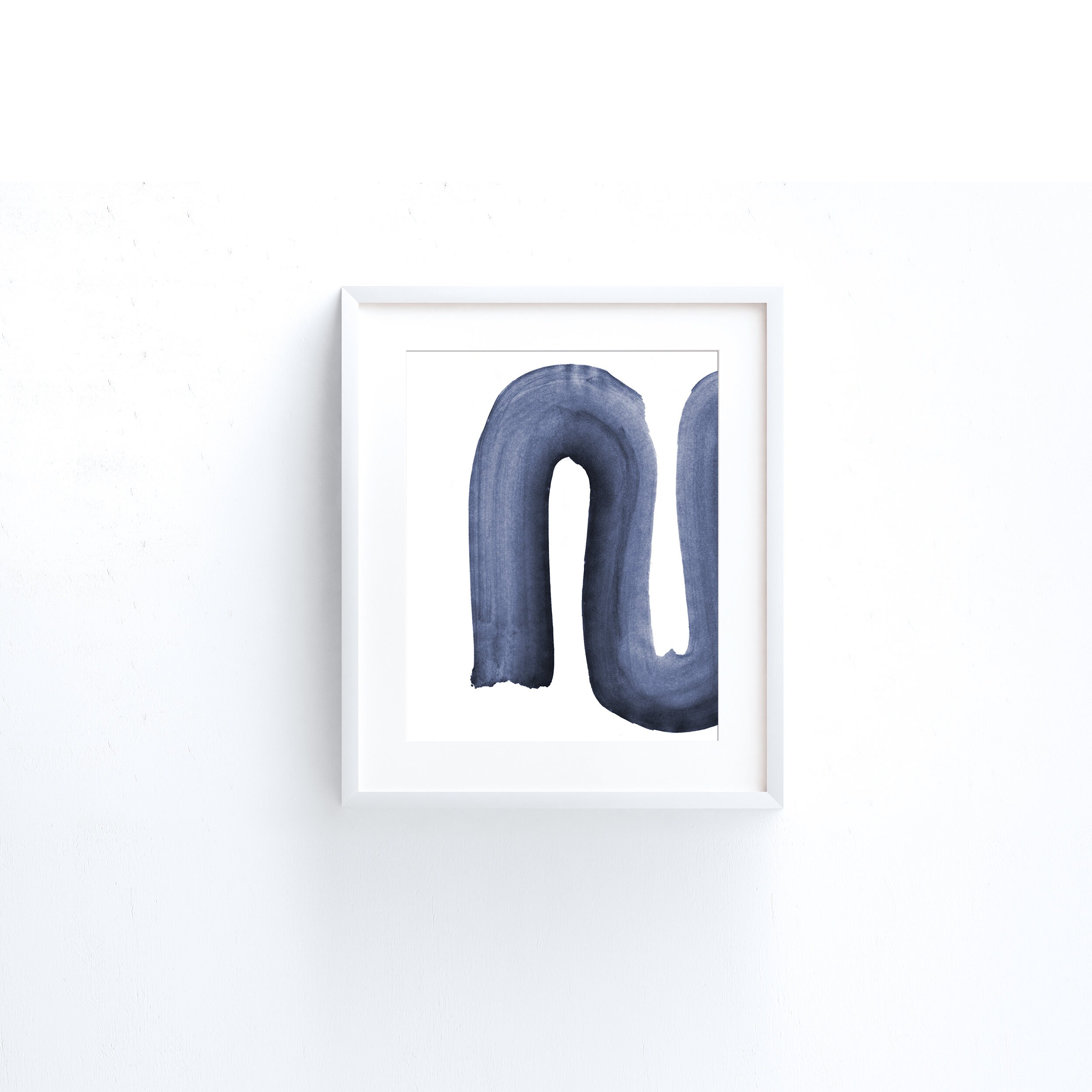 Blue Gray Abstract Art Printable Abstract Art Print Blue - Etsy