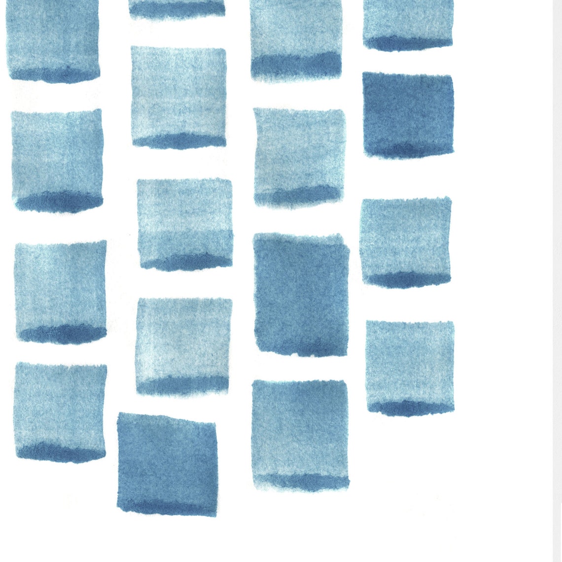 Navy Blue Modern Art Printable Abstract Watercolor Download - Etsy